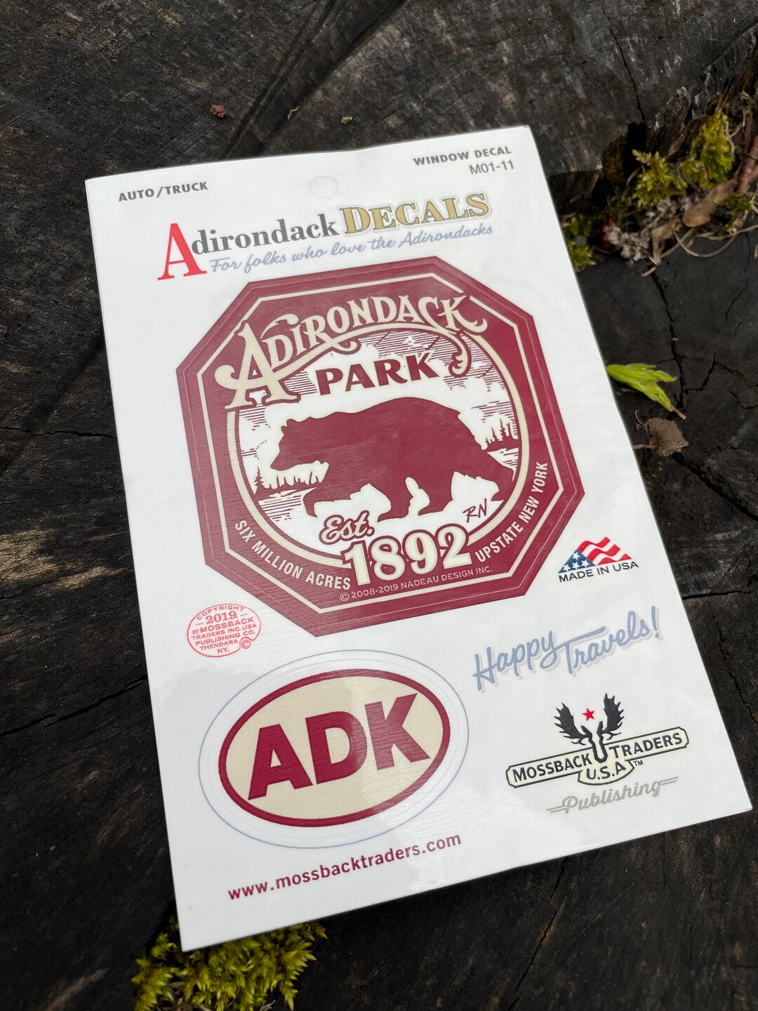 Adirondack Park Bear Sticker | 3 Inch Sticker | Vinyl Laptop Sticker ...