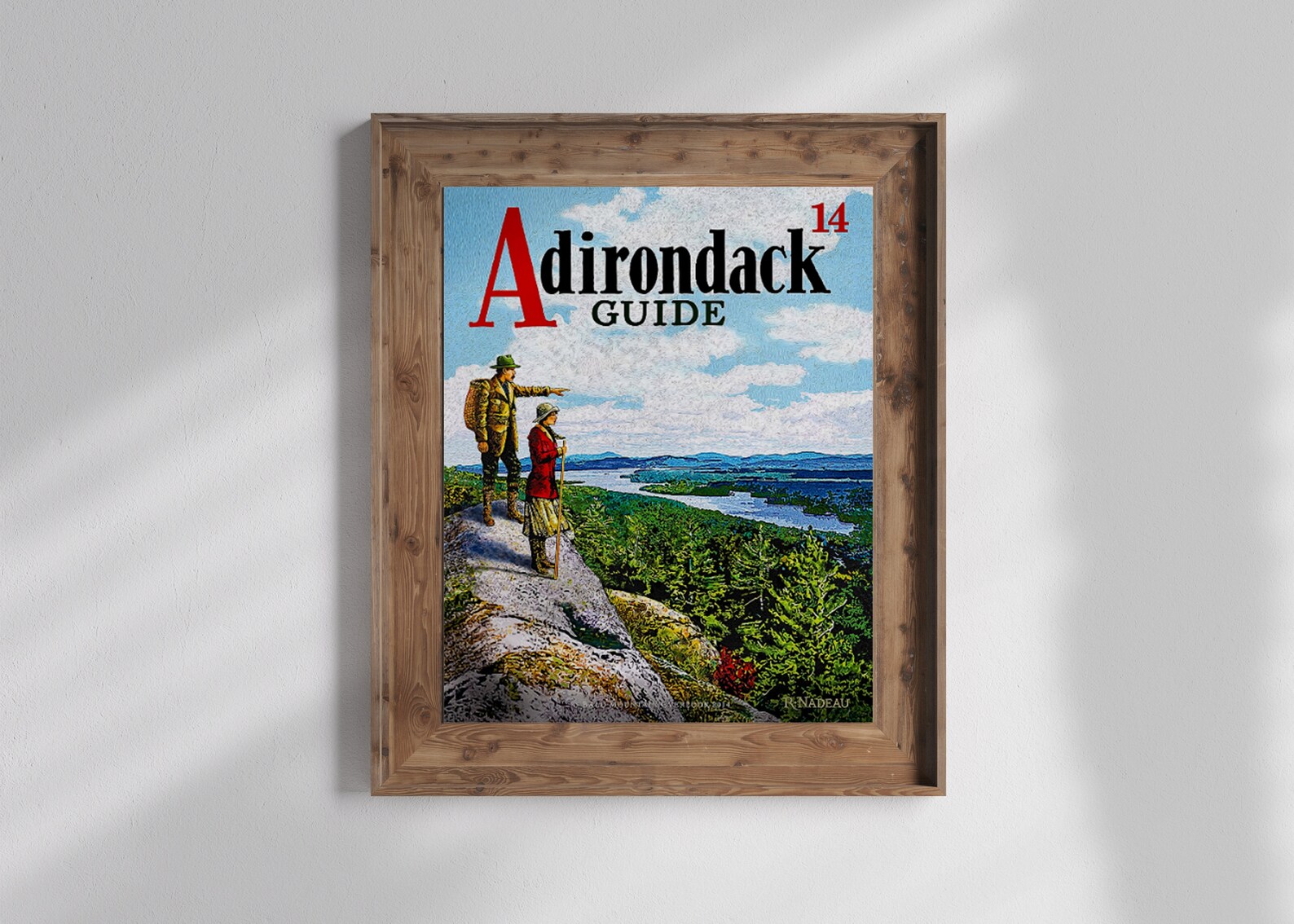 Adirondack Art Guide Print 2014 BALD MOUNTAIN OVERLOOK 8"x10 ...