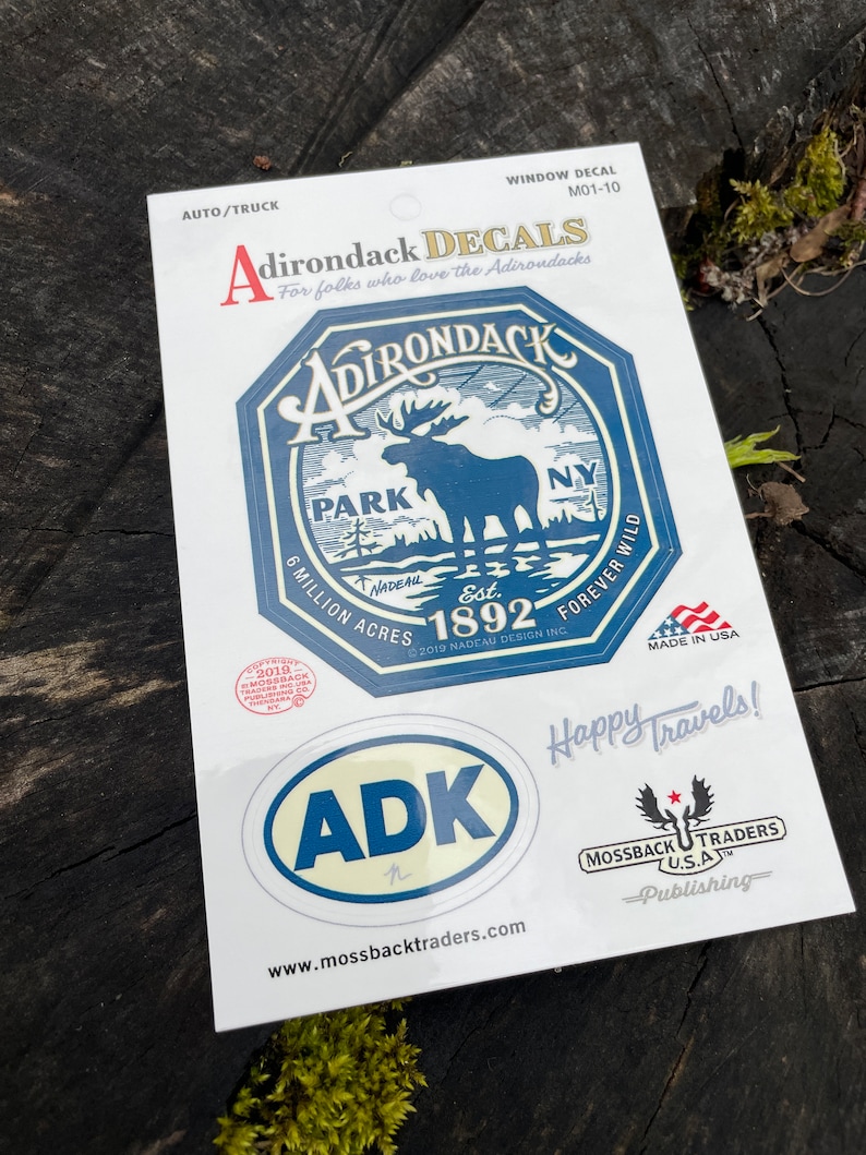 Adirondack Park Majestic Moose Sticker 3 Inch Sticker Vinyl Laptop ...