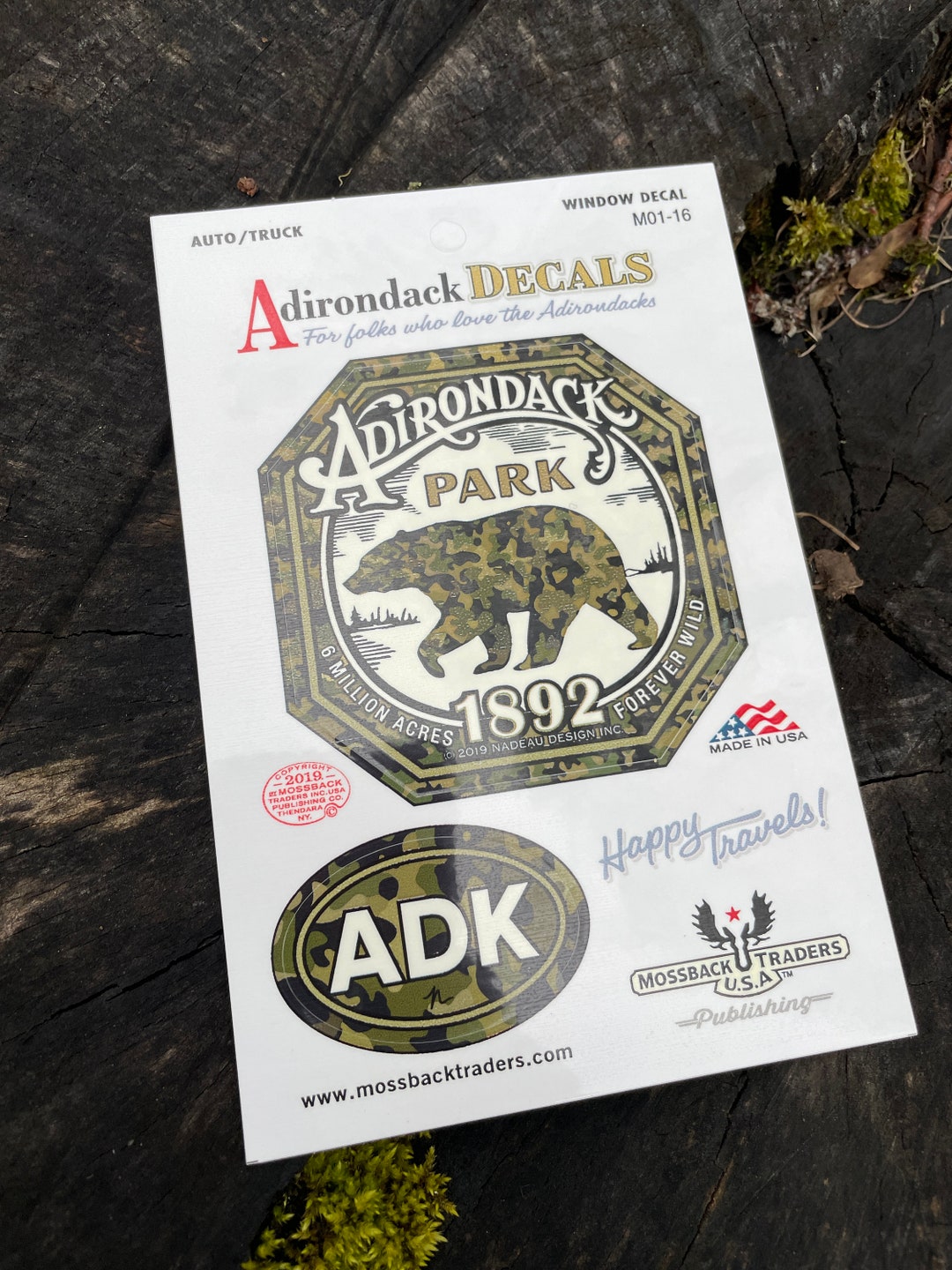 Adirondack Park Camouflage Bear Sticker | 3 Inch Sticker | Vinyl Laptop ...