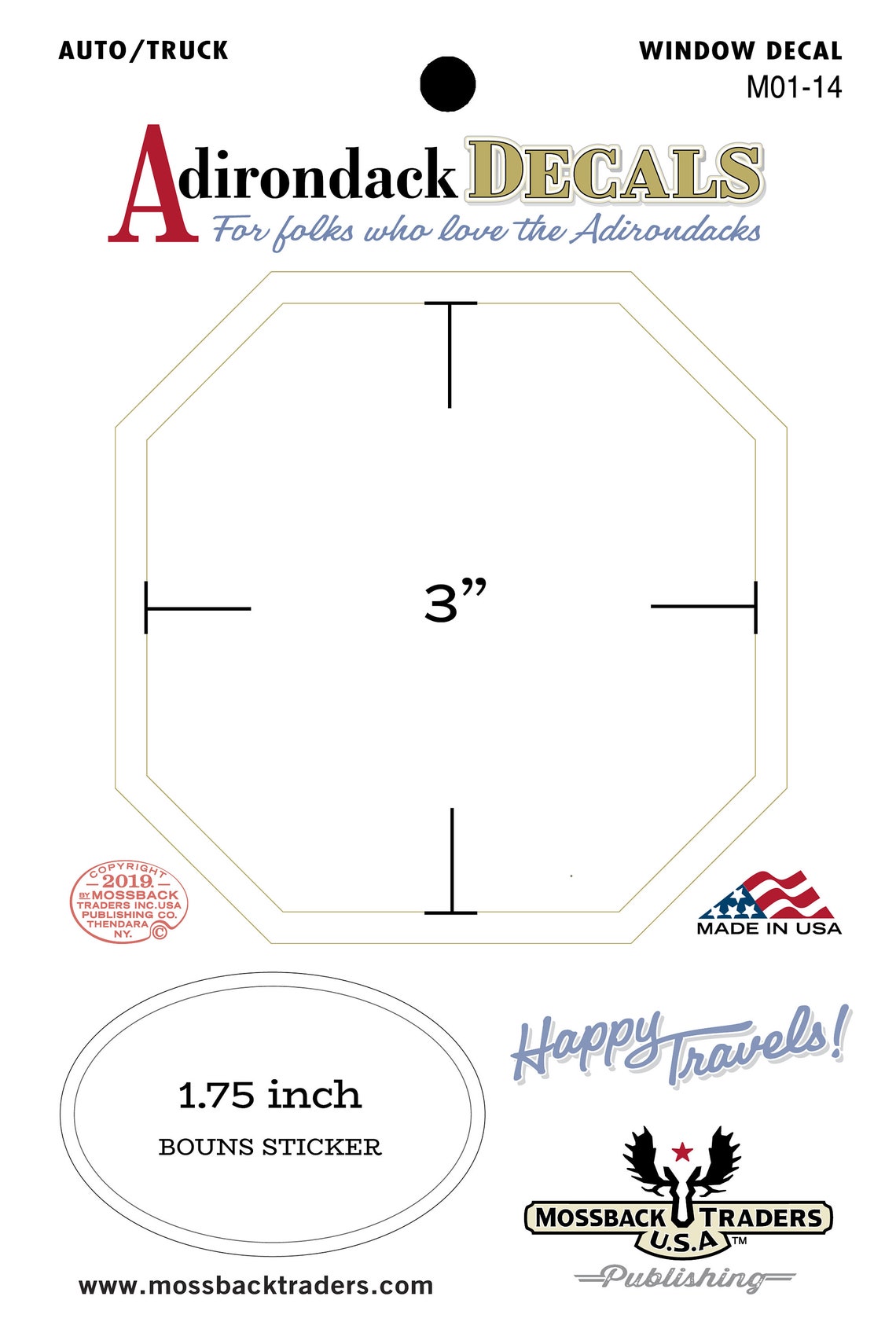 Adirondack Park Man in Guide Boat Sticker | 3 Inch Sticker | Vinyl ...