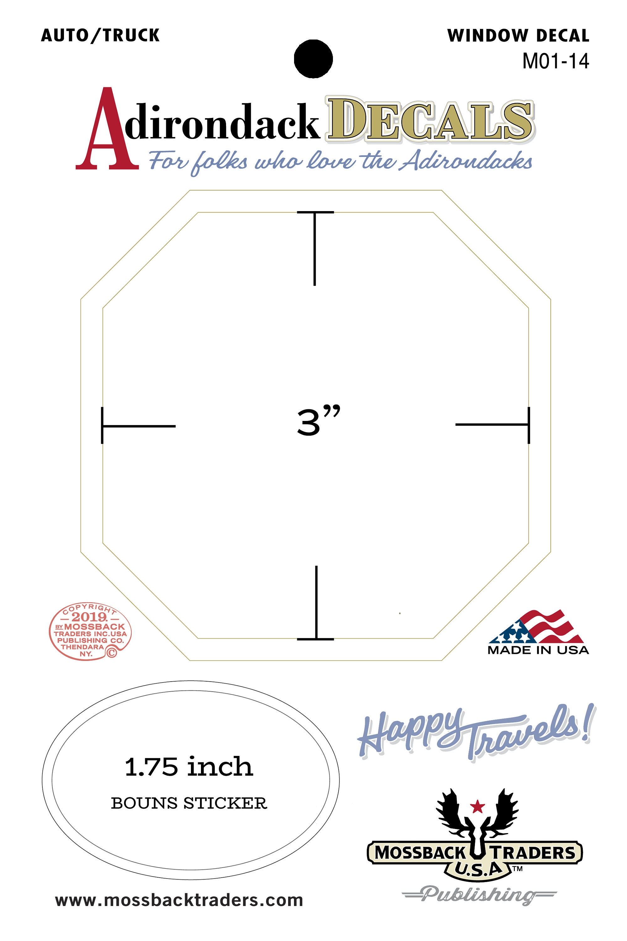 Adirondack Park Man in Guide Boat Sticker | 3 Inch Sticker | Vinyl ...