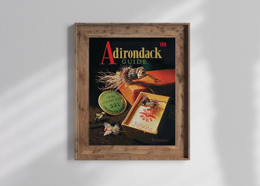 Fly Fishing Adirondack Guide Print 2009 TUTTLE DEVIL BUG 8x10 ...