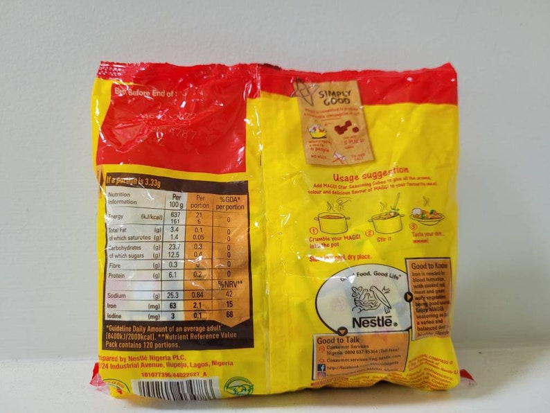 Maggi Star Seasoning 100 Cubes - Etsy