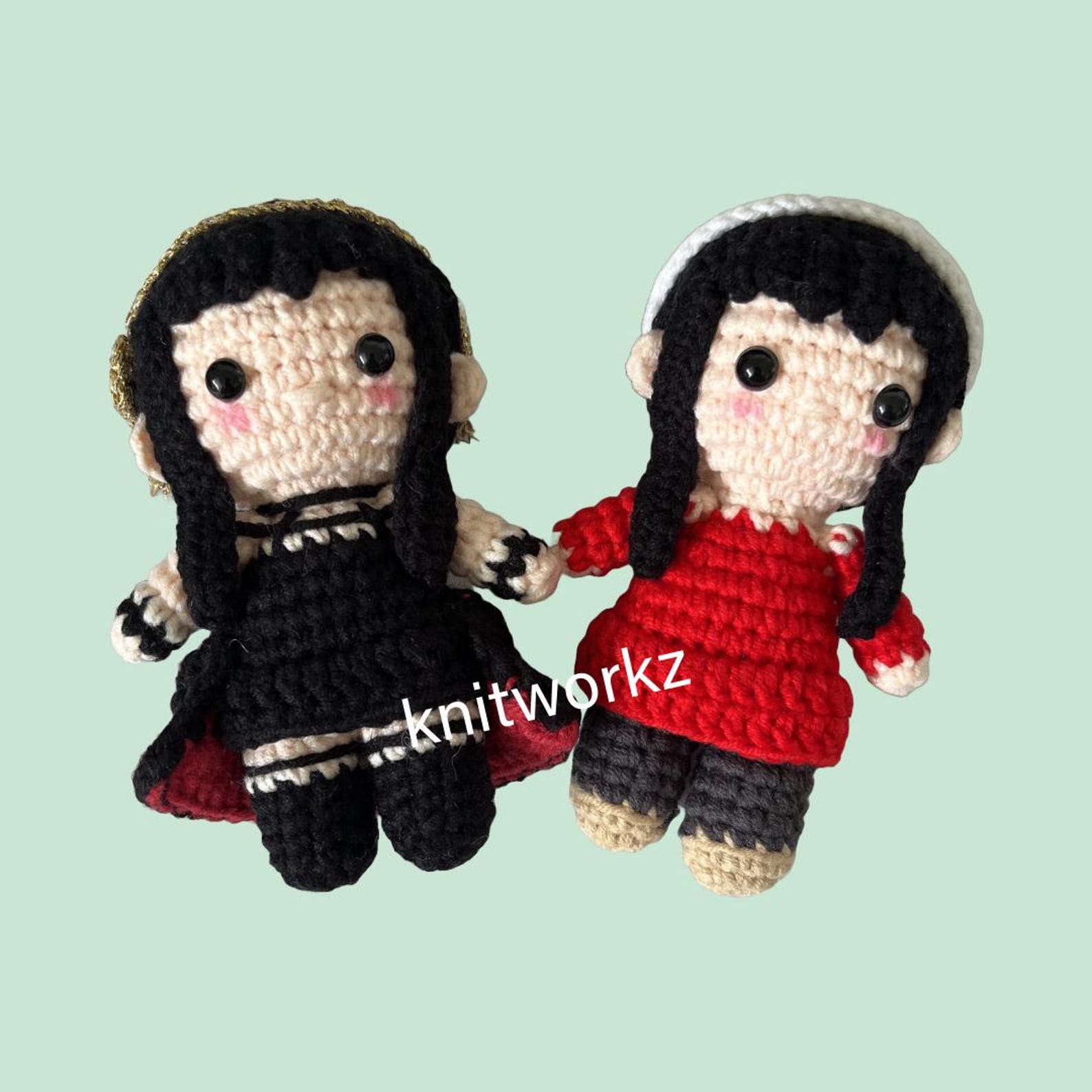 Crochet Pattern Yor Forger From Spy X Family Amigurumi Keychain - Etsy