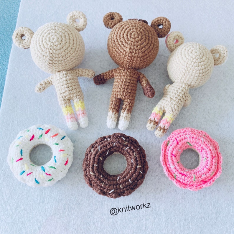 Crochet Pattern - Donut Amigurumi Keychain - Etsy