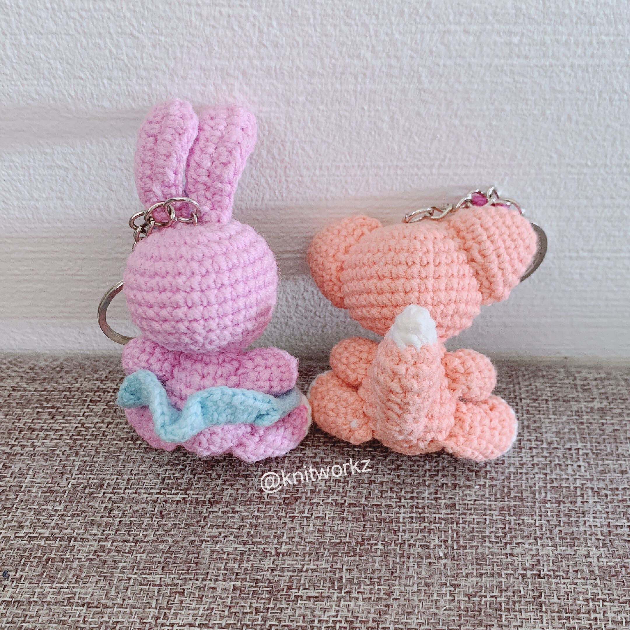 Crochet Pattern - Linabell and Stellalou Full Body Keychain - Etsy