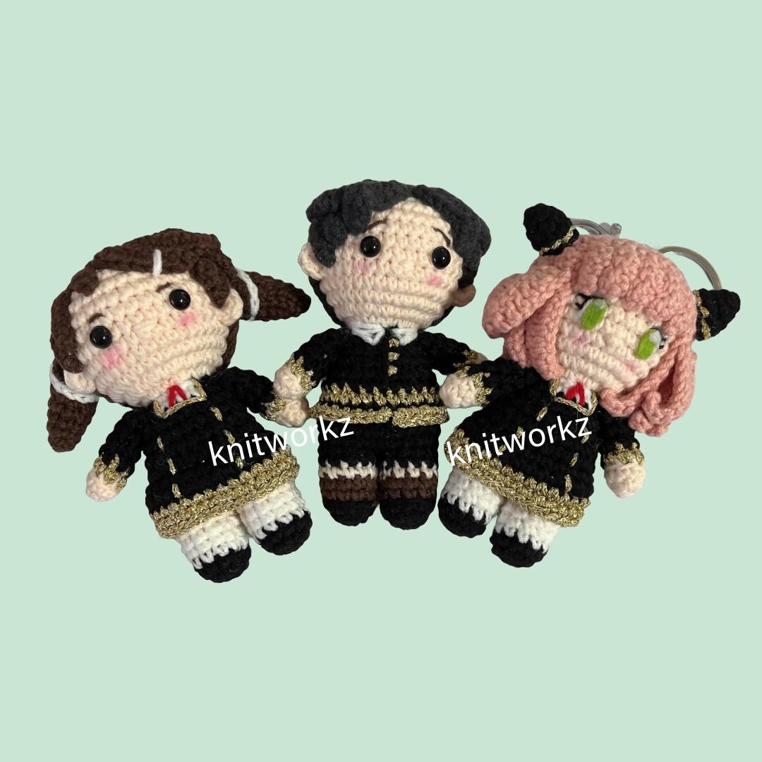 Crochet Pattern - Anya Classmates Amigurumi Keychain - Etsy