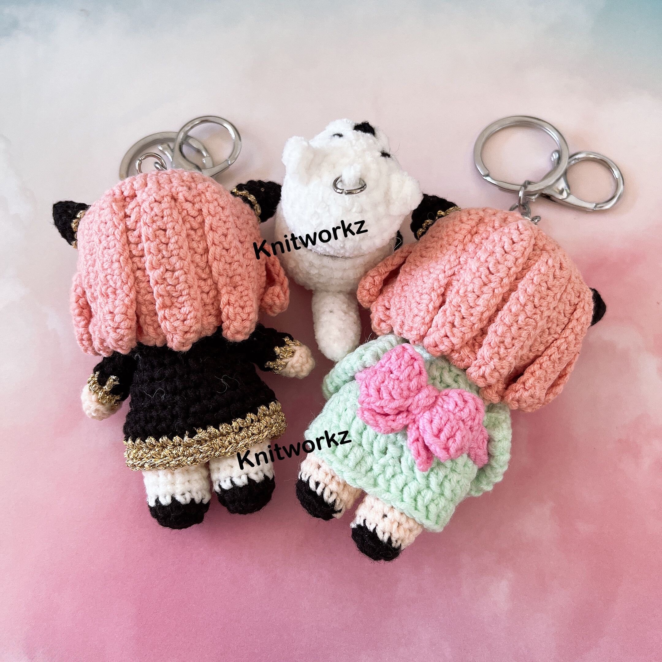 Crochet Pattern - Anya and Bond Amigurumi Keychain - Etsy