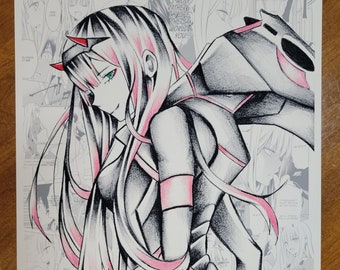 Zero Two Body Pillow | Etsy