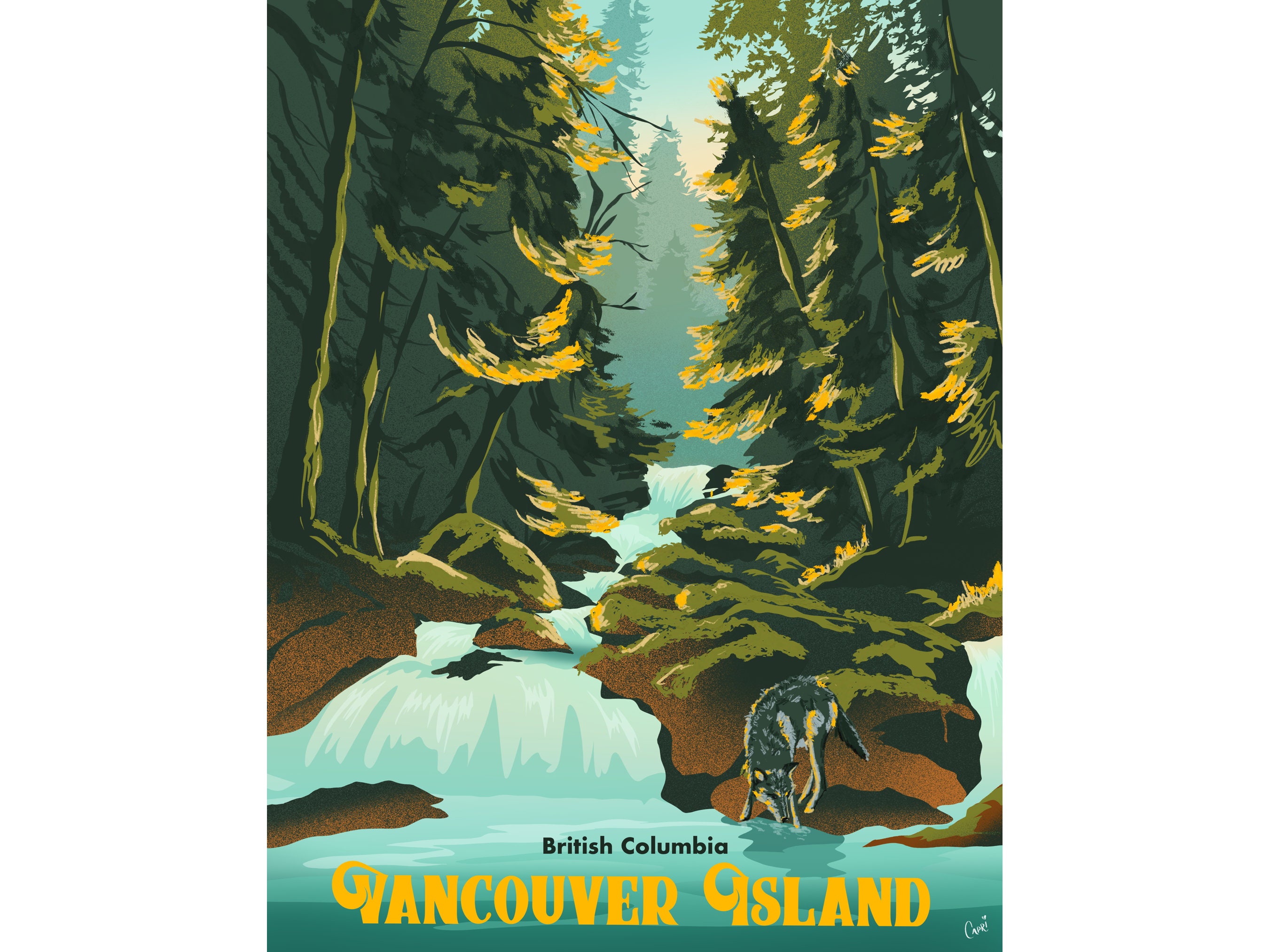 Vancouver Island Poster Vancouver Island Art Print Wall Art - Etsy Canada
