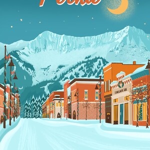 Fernie British Columbia Poster, Vintage Ski Town Art Print - Etsy