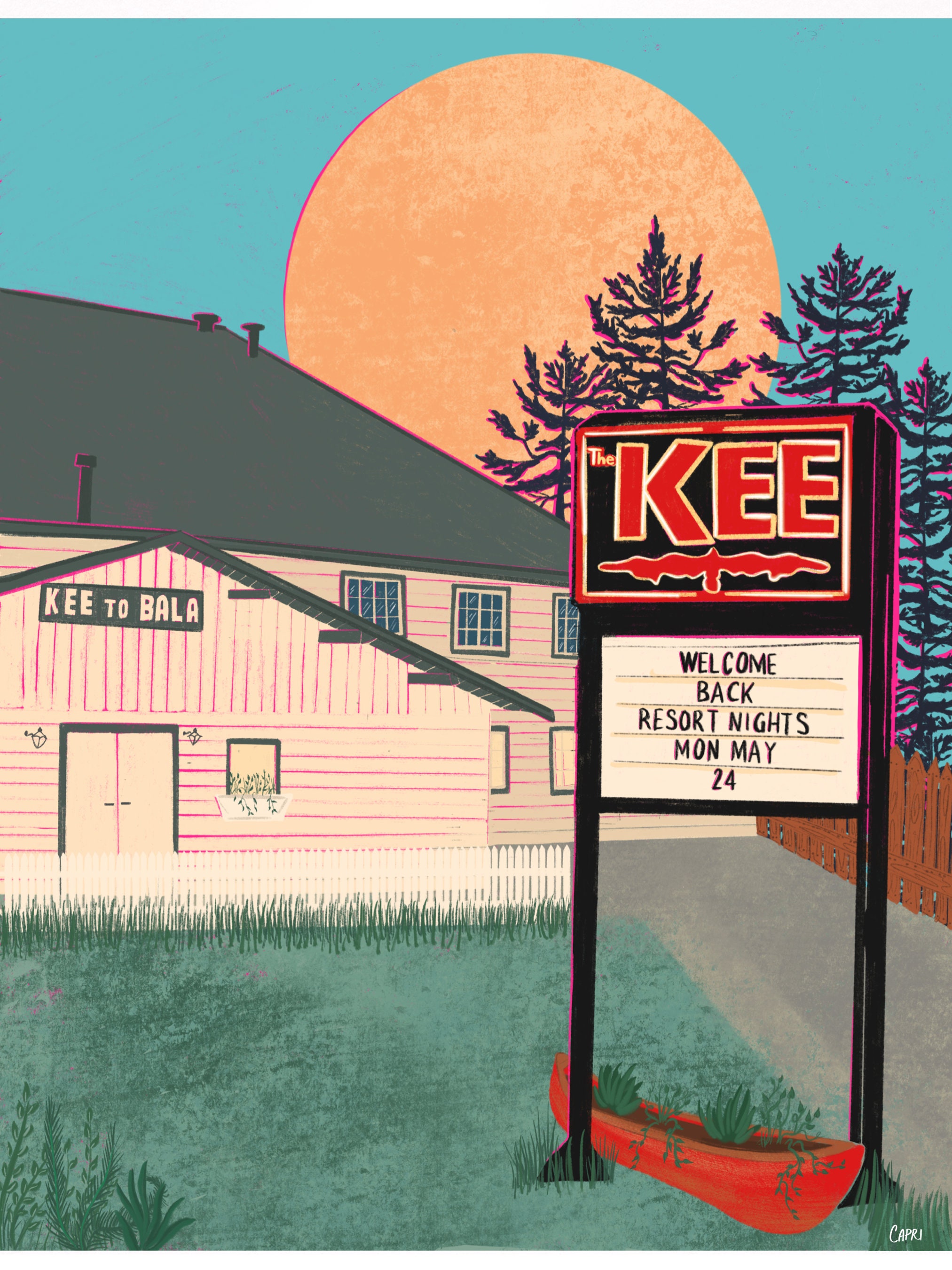 The Kee to Bala Print, Muskoka Art, Cottage Art - Etsy Canada