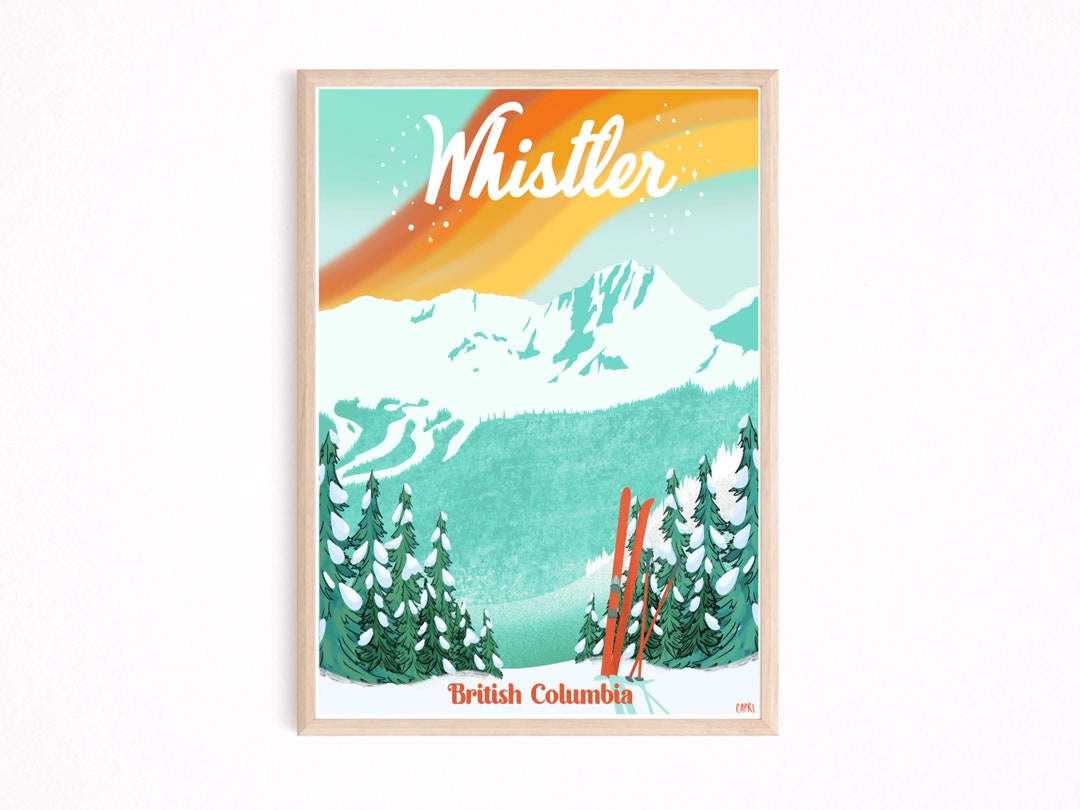 Whistler Poster Whistler Blackcomb Print Art Print Wall - Etsy