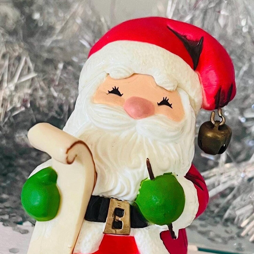 Vintage Hallmark Santa With List Stocking Hanger Era 1970s-80s - Etsy