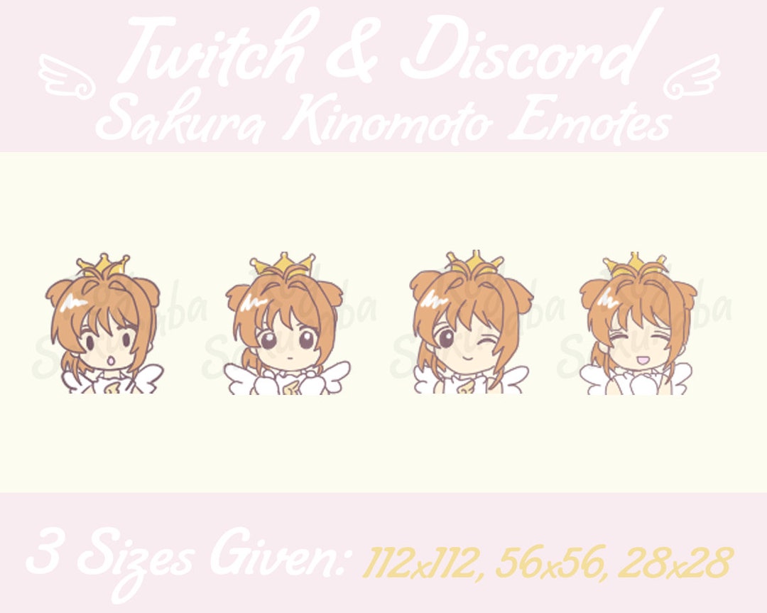 Sakura Card Captor Emote Pack for Twitch or Discord - Etsy Canada