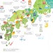 Map of Japan With Cute Illustrations | Illustrated Icons and Landmarks ...