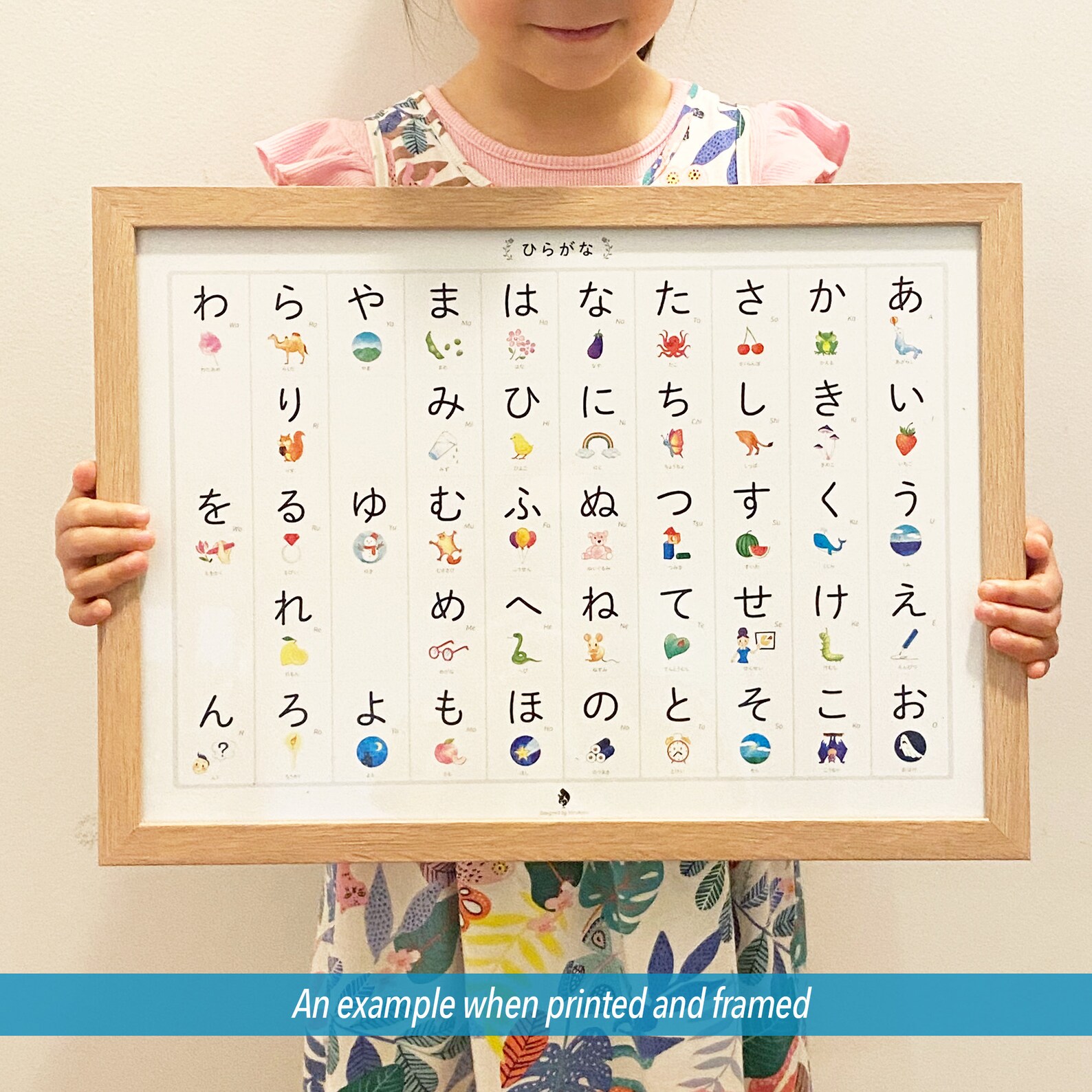 Japanese Hiragana Chart Poster Japanese Alphabet Homeschool - Etsy Canada
