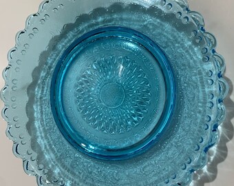 Blue Glass Plates | Etsy