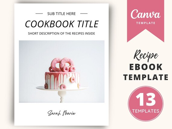 Canva Recipe Template Editable Recipe Page Recipe Book | Etsy