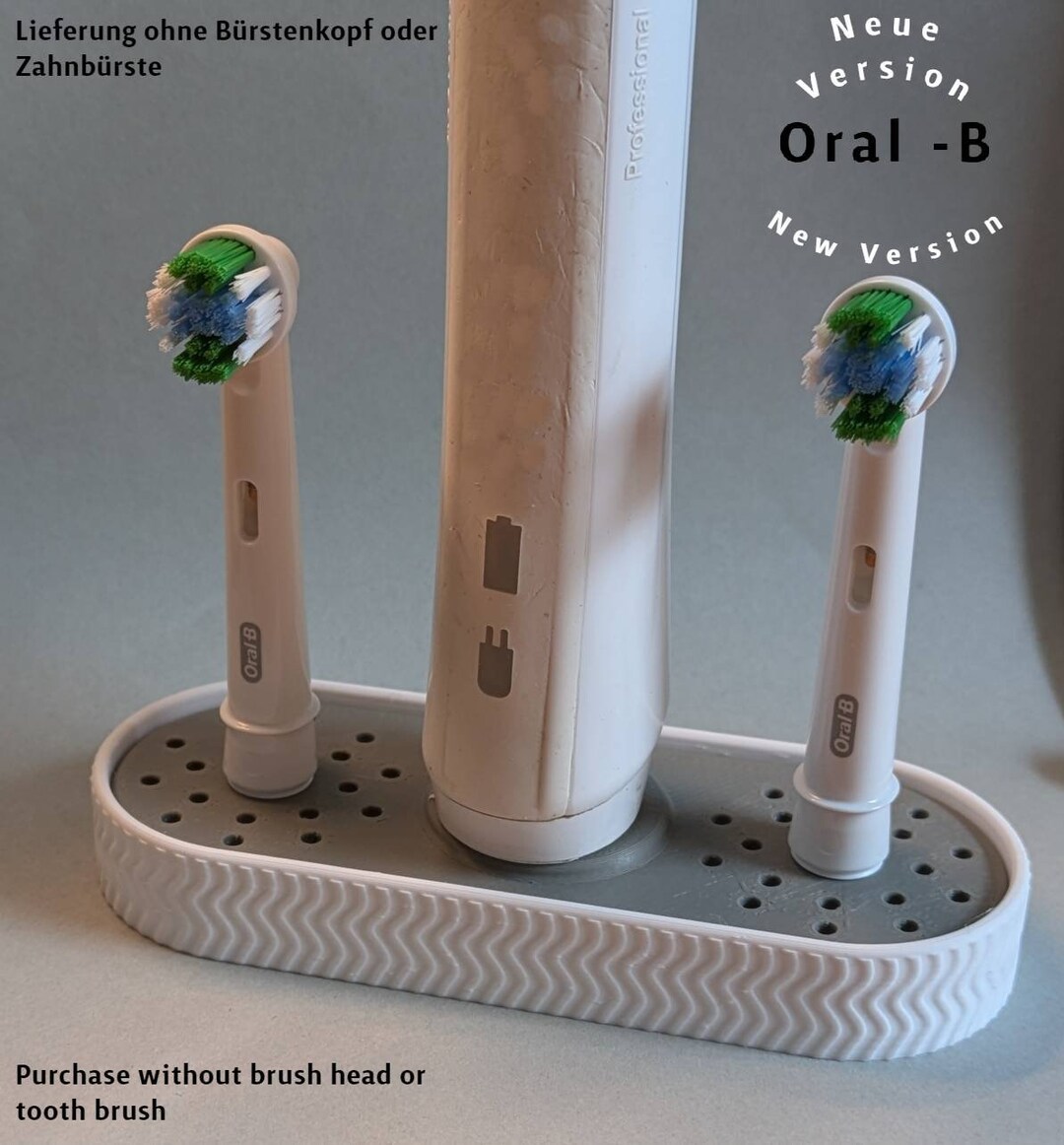 Oral-b Toothbrush Stand With Drip Tray, Attachment for the Brush Head ...