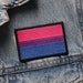 Bisexual Flag Embroidered Patch | LGBT Bi Pride | Hook and Loop, Iron ...