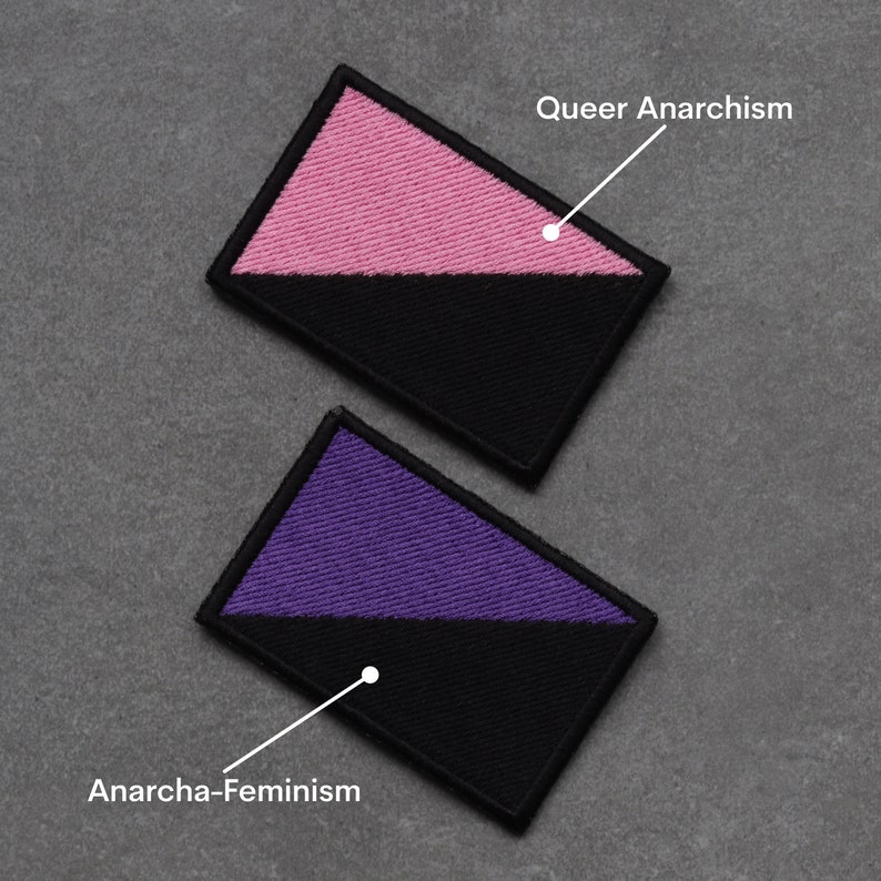 Anarchist anarcha-feminism Flag Embroidered Patch Feminism - Etsy