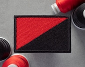 Anarchist anarcho-syndicalism Flag Embroidered Patch - Etsy