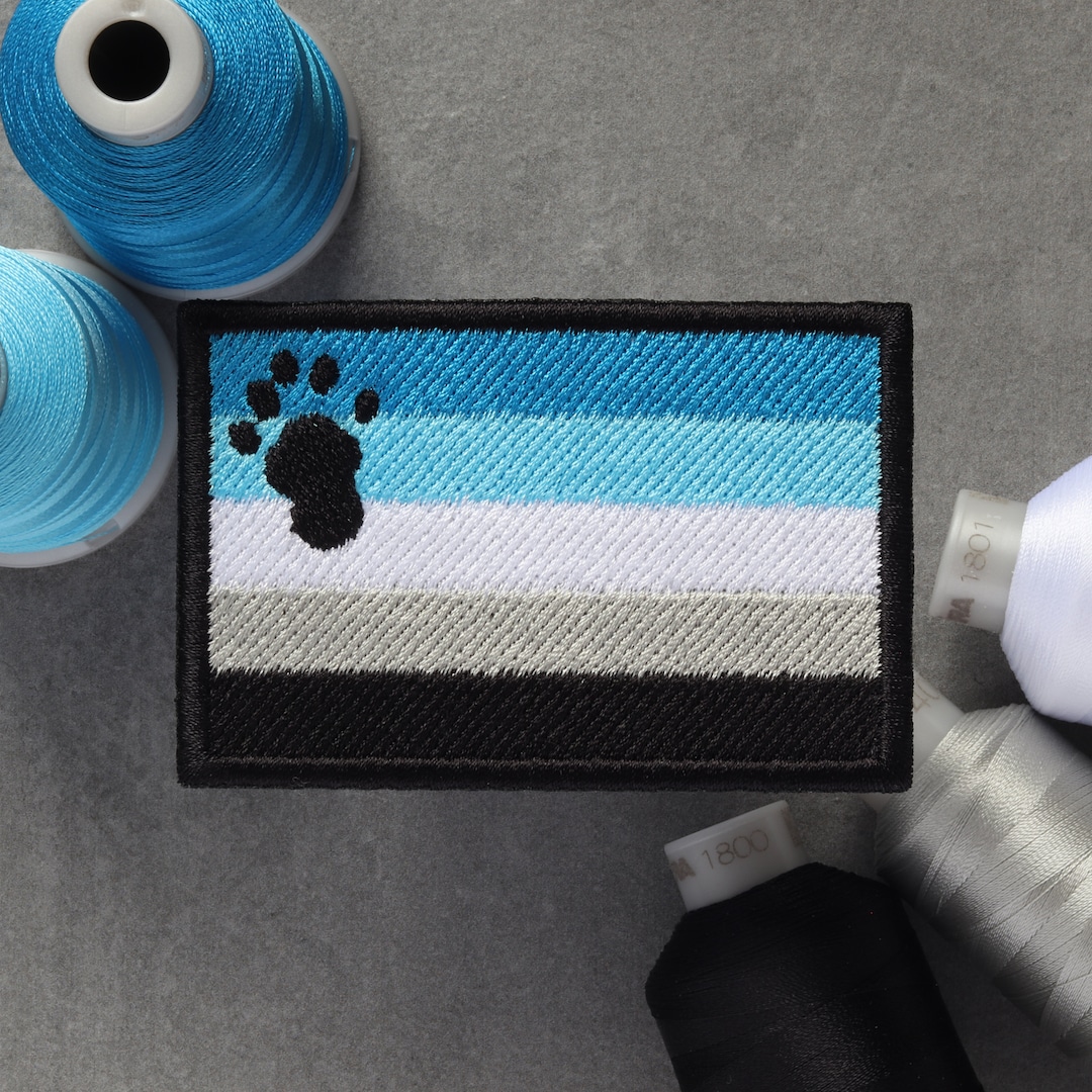 Otter Pride Flag Embroidered Patch | LGBT Gay Bear Twink | Hook and ...