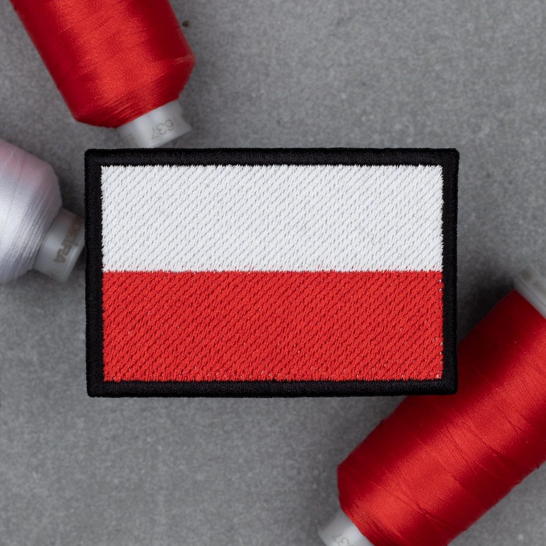 Poland Flag Embroidered Patch | Polish Polska Europe | Hook and Loop ...