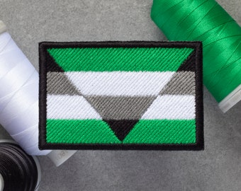 Aroace Flag Embroidered Patch LGBT Aro Ace Asexual Hook and Loop, Iron ...