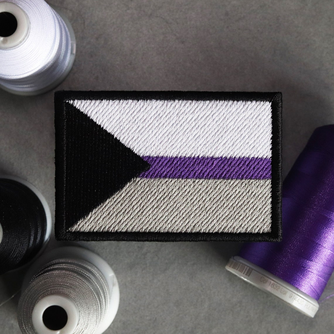 Demisexual Flag Embroidered Patch LGBT Demi Demiromantic - Etsy
