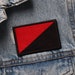 Anarchist (anarcho-syndicalism) Flag Embroidered Patch | Antifa ...