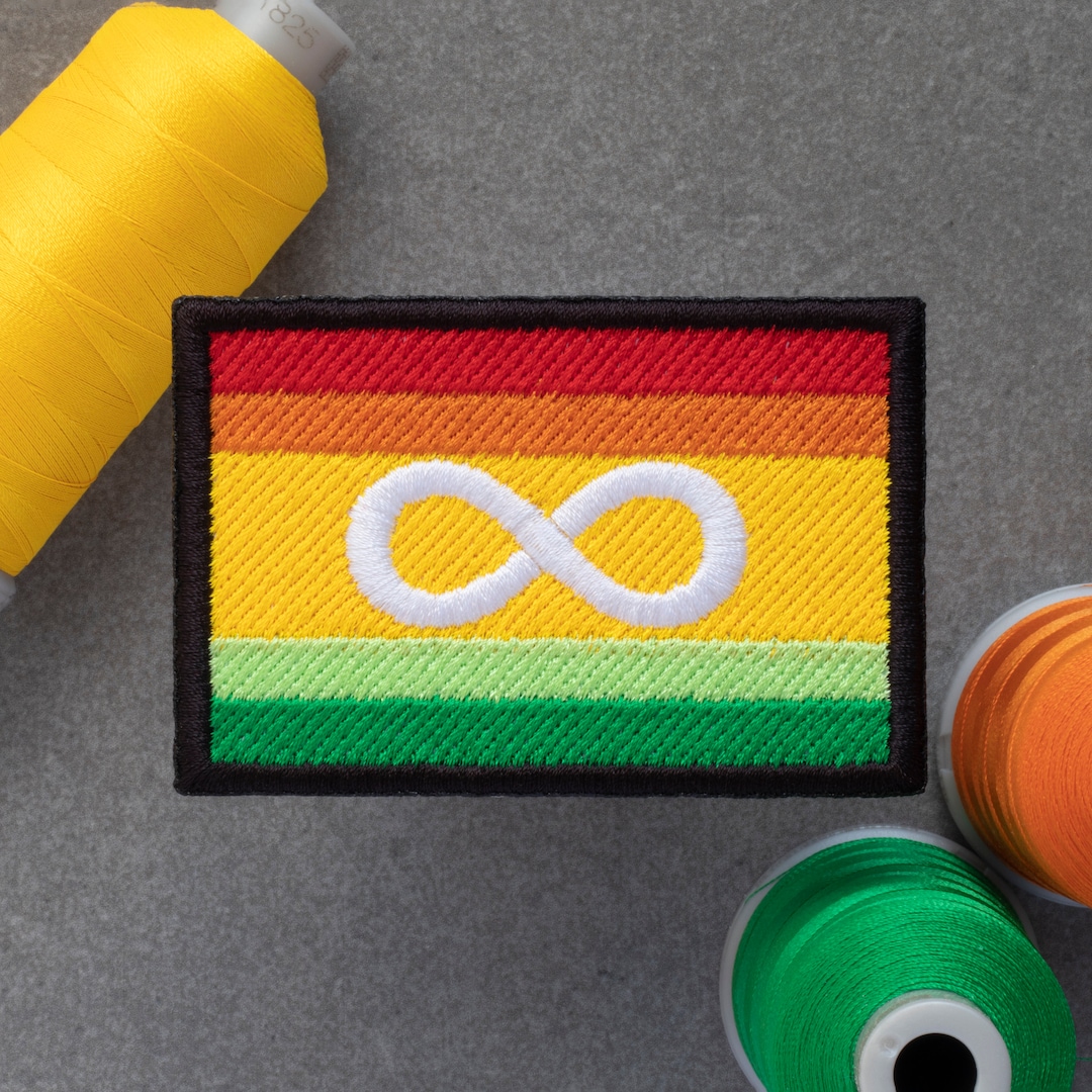 Autistic Pride Flag Embroidered Patch | Neurodivergence, Neurodiversity ...