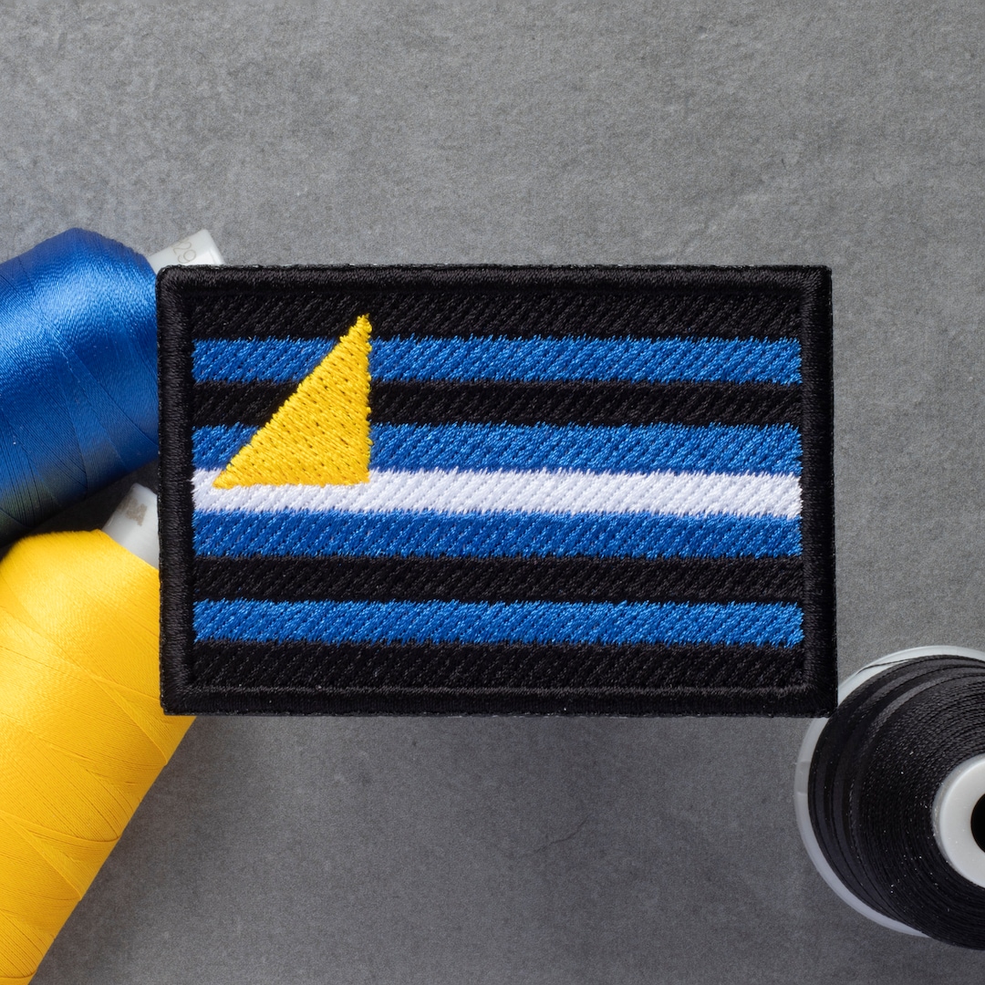 Watersports Pride Flag Embroidered Patch | Fetish Kink Play | Hook and ...