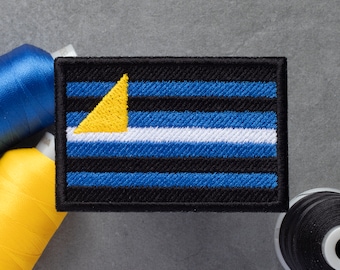 DID/OSDD Pride Flag Embroidered Patch System Dissociative Identity Hook ...