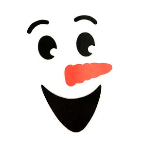 3 Felt Snowman Faces Nose Mouth Combo for Amigurumi - Etsy