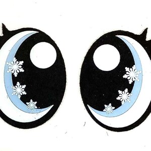 3 Pack of Snowflake Felt Eyes for Amigurumi - Etsy