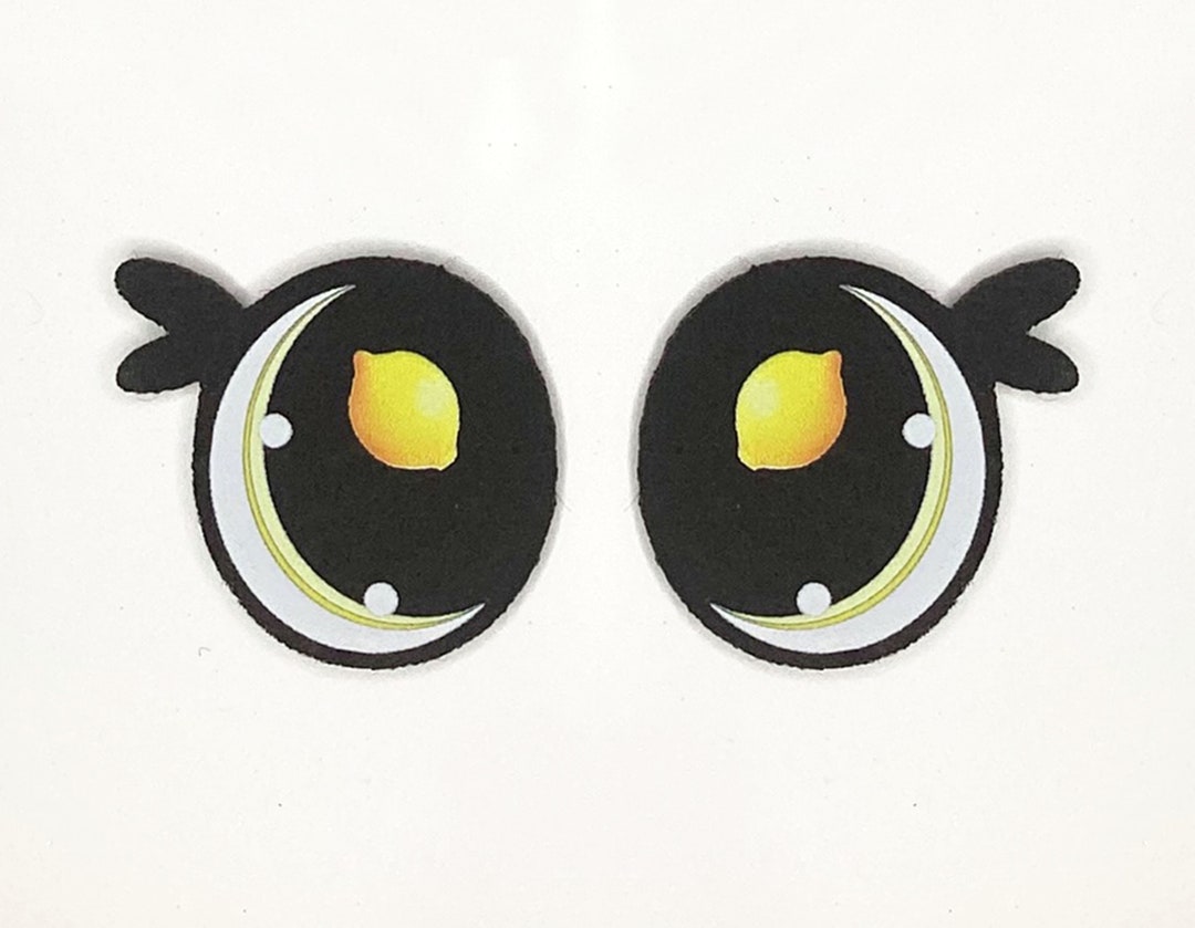 6 Pairs of Lemon Felt Eyes With Eyelashes multiple Sizes Available - Etsy