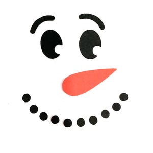 3 Felt Snowman Faces Nose Mouth Combo for Amigurumi - Etsy