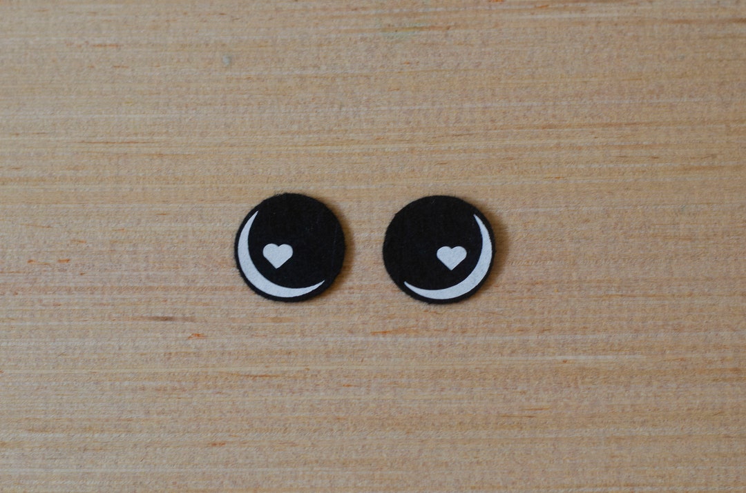 6 Pairs of Micro 1/2 Round Felt Eyes - Etsy