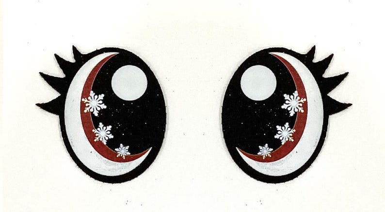 3 Pack of Snowflake Felt Eyes for Amigurumi - Etsy
