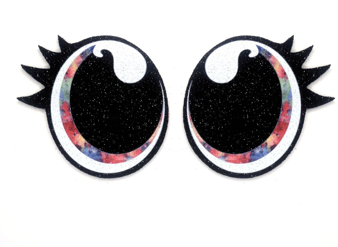 BULK QUANTITY Oval Tye Dye Felt Eyes With Eyelashes for Amigurumi - Etsy