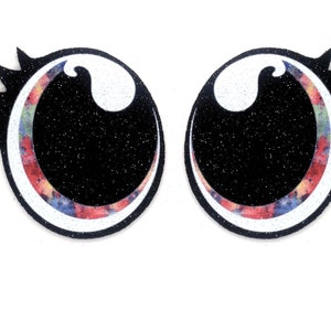 BULK QUANTITY Oval Tye Dye Felt Eyes With Eyelashes for Amigurumi - Etsy