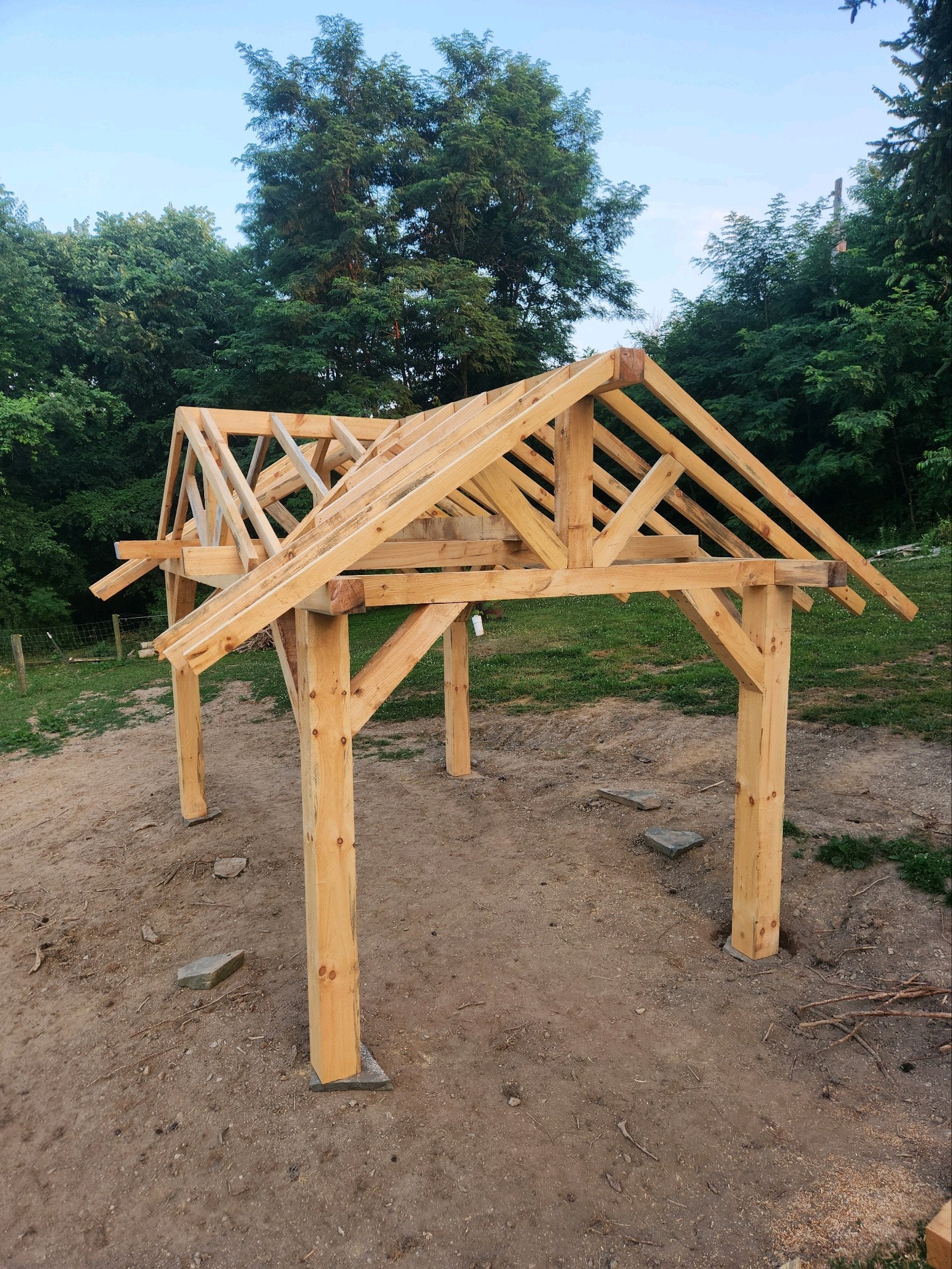 Timber Frame Pavilion DIY Kit - Etsy