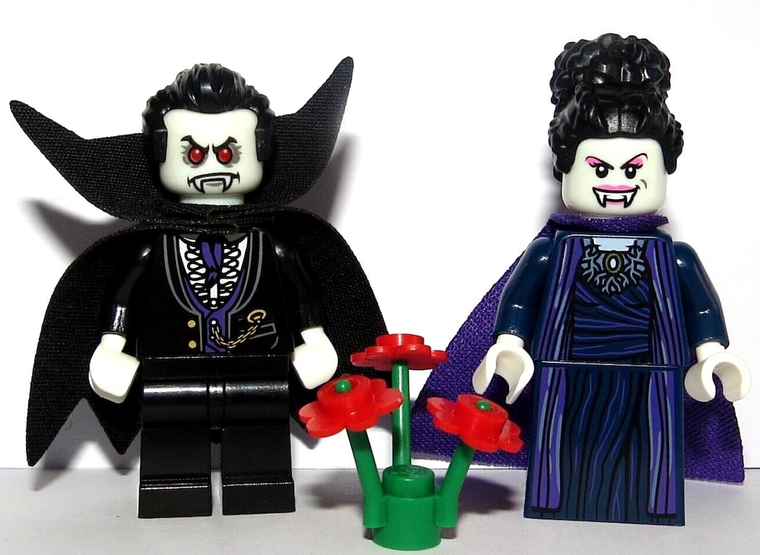 Lego Vampire Bride & Dracula Minifigure Halloween Monster Wedding ...