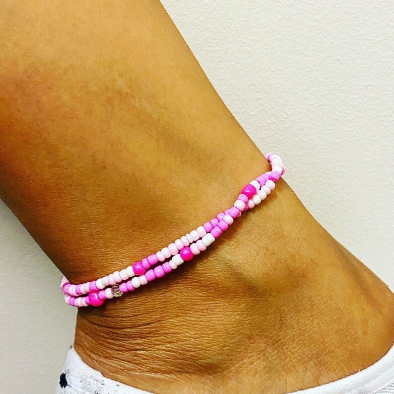Ankle Bracelet Beaded Anklet Seed Bead Anklet Women's - Etsy