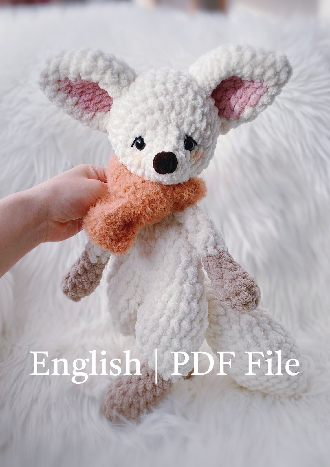 Crochet Fennec Fox Lovey Pattern: Amigurumi Snuggler (PDF Pattern) - Etsy