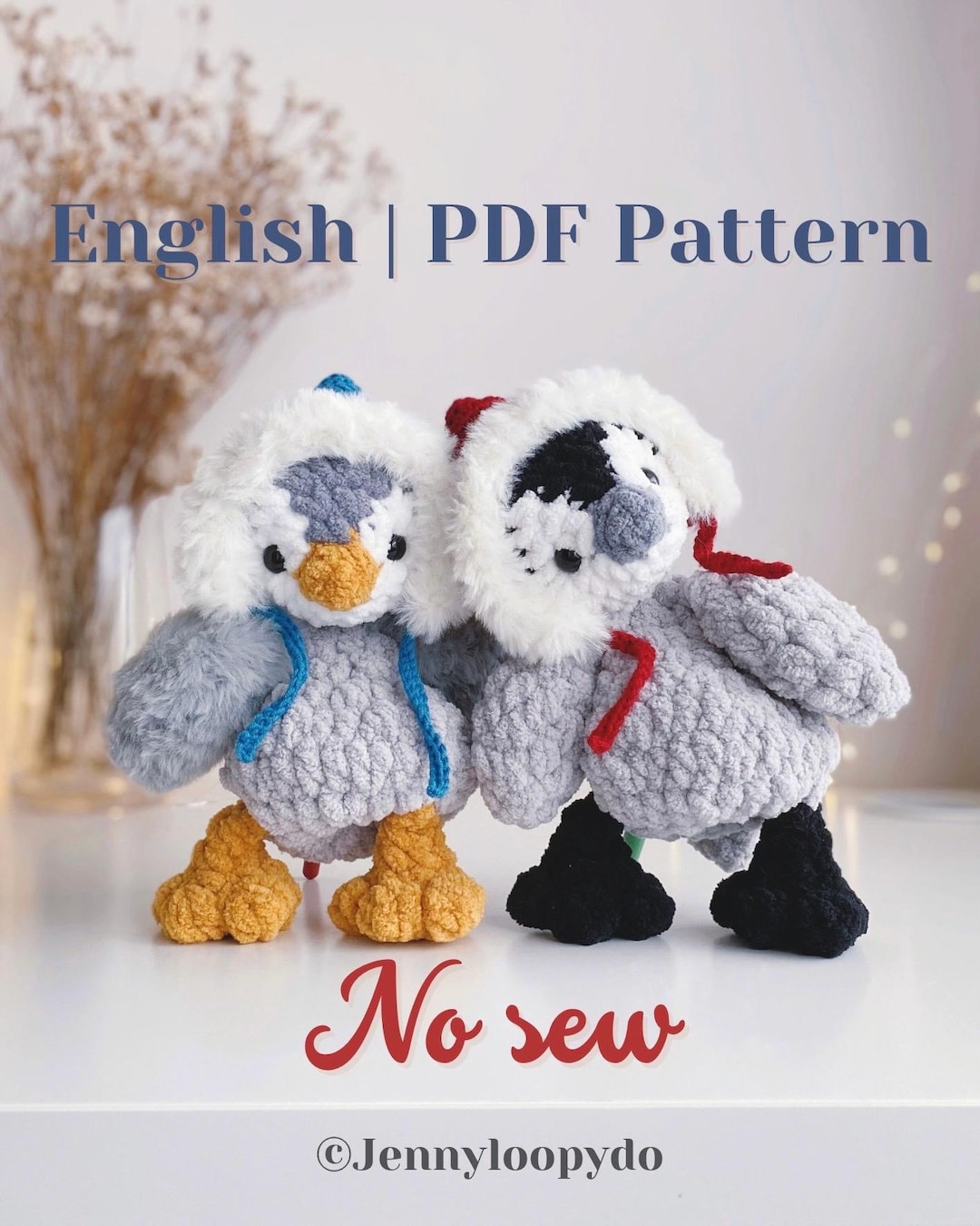 Crochet No Sew Penguin: Pippa the Pengiun Lovey Crochet Pattern |PDF ...