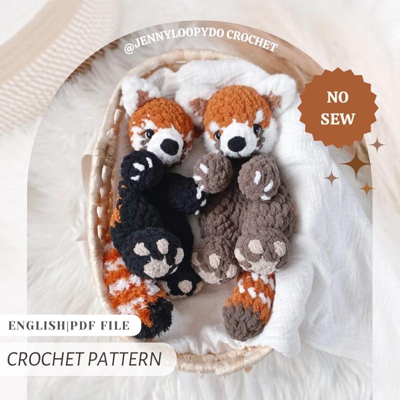 Crochet Red Panda - Etsy